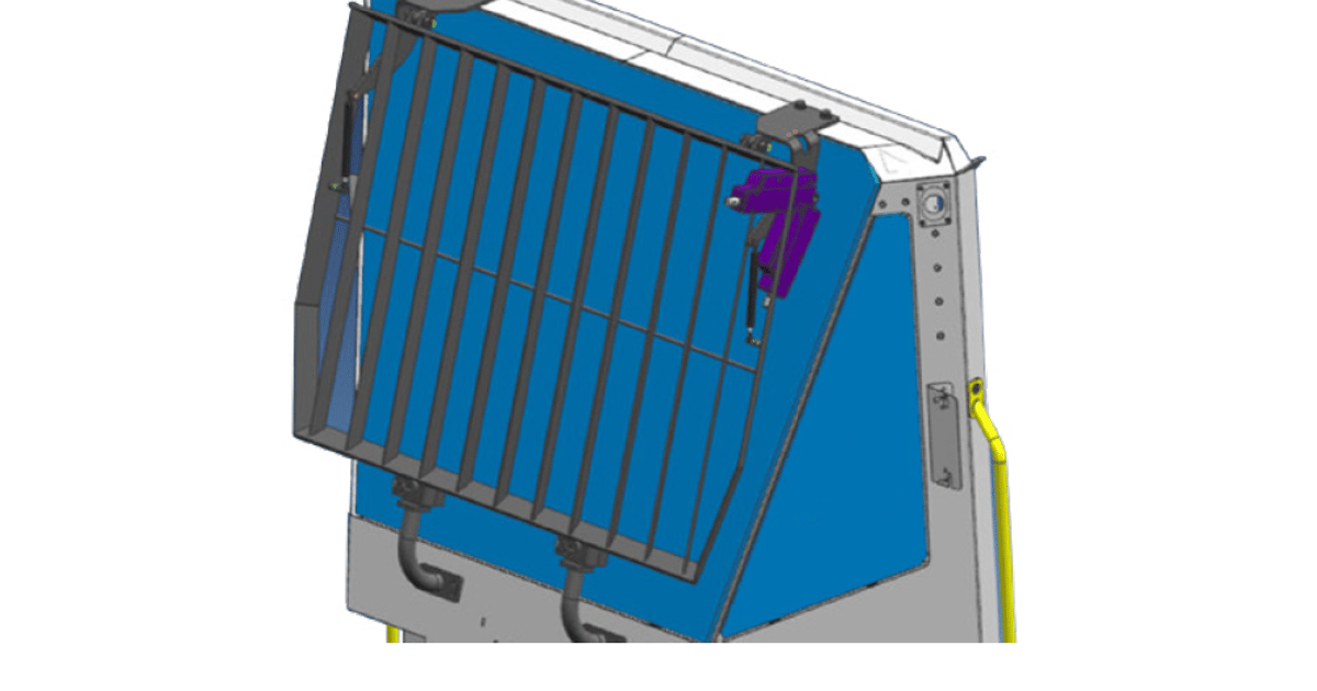 Electrically activated safety grill for underground drills