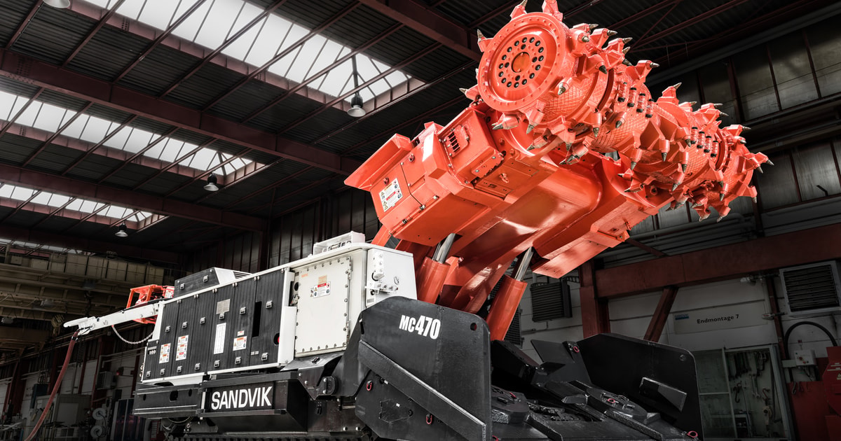 Sandvik MC470 Continuous Miner For Room & Pillar Coal Mines